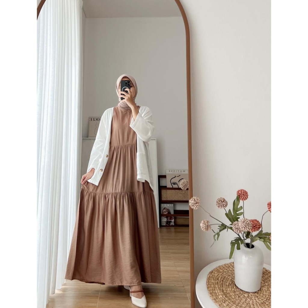 Jual COTTONKY Kamima Dress | Long Dress | Korean Dress | Shopee Indonesia