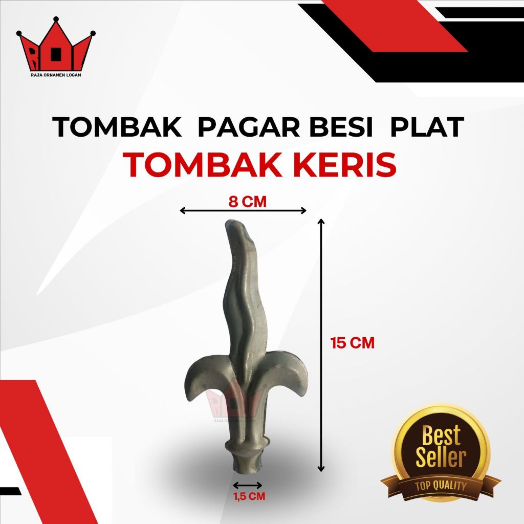 Jual Tombak Keris, Besi Plat Ornamen Pagar | Shopee Indonesia