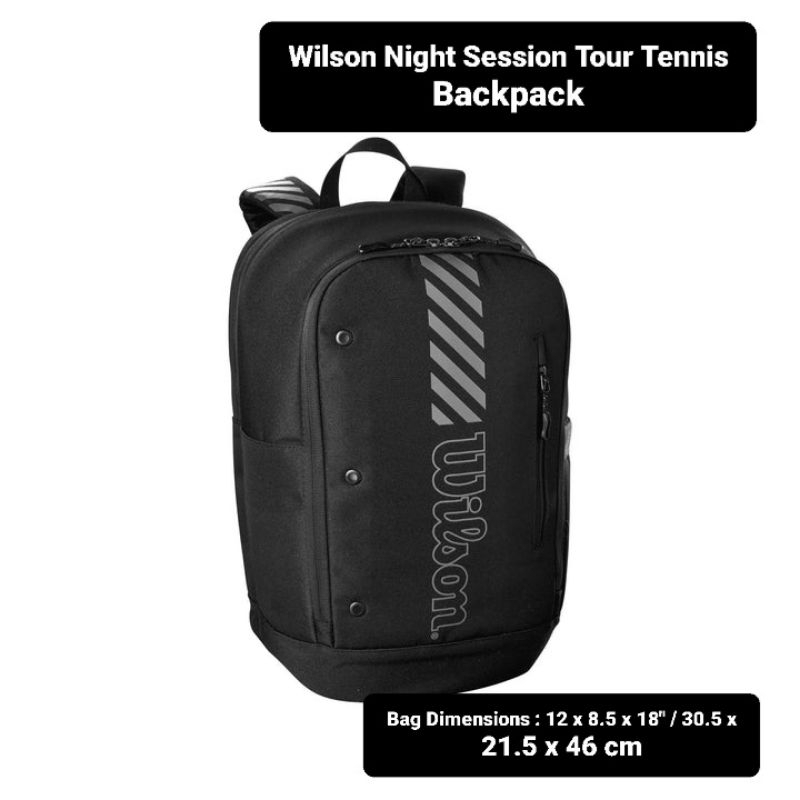 Jual Tas Wilson Night Session Tour Tennis Backpack Original | Shopee ...