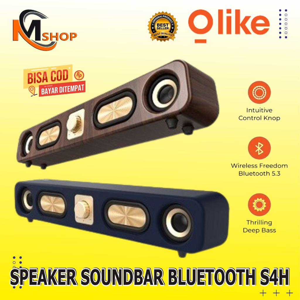 Jual Olike S4H Soundbar Speaker Bluetooth 5.3 Stereo with Super Bass ...