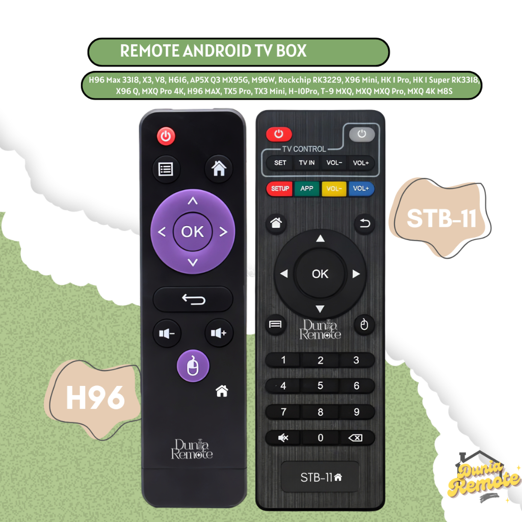 Jual Remote Remot Android TV BOX H96 V88 T95 TX X96 TX3 Rockchip ...