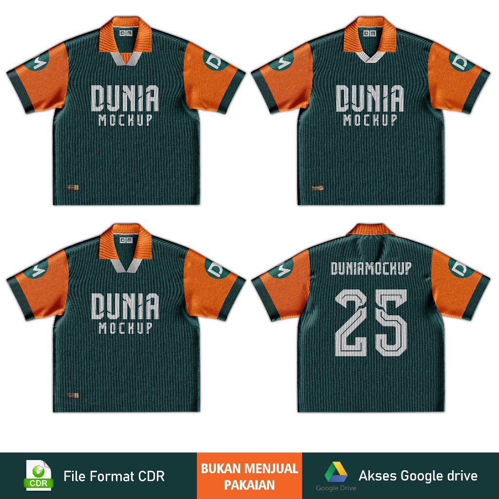 Jual Mockup Jersey Retro / Boxy Flat - CDR | Shopee Indonesia