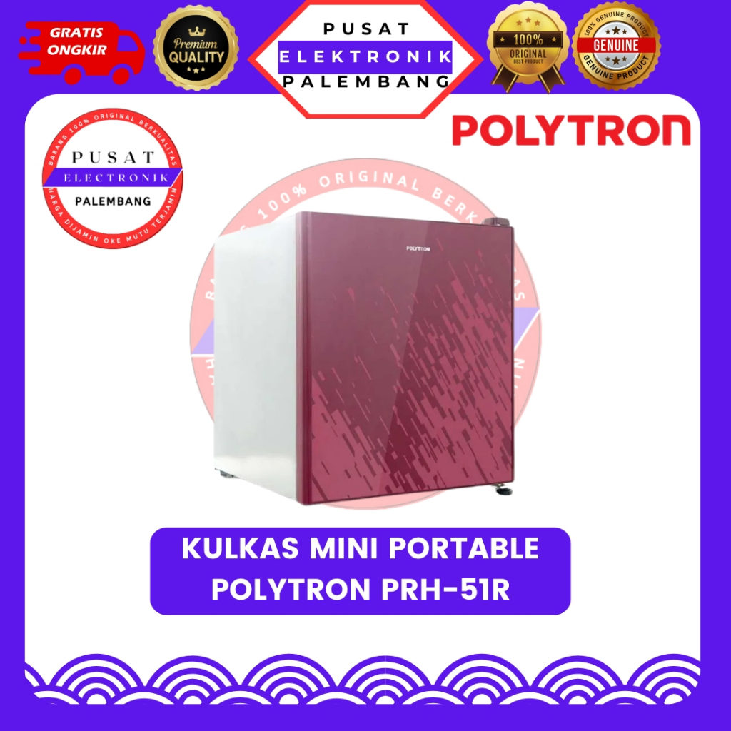 Jual KULKAS 1 PINTU MINI PORTABLE POLYTRON PRH-51X KULKAS 1 PINTU MINI PALEMBANG | Shopee Indonesia