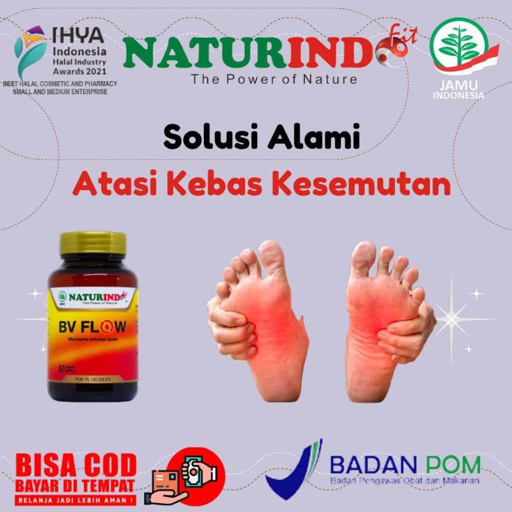 Jual Obat Kesemutan Tangan Dan Kaki Kebas Mati Rasa Kram Herbal Bv Flow ...