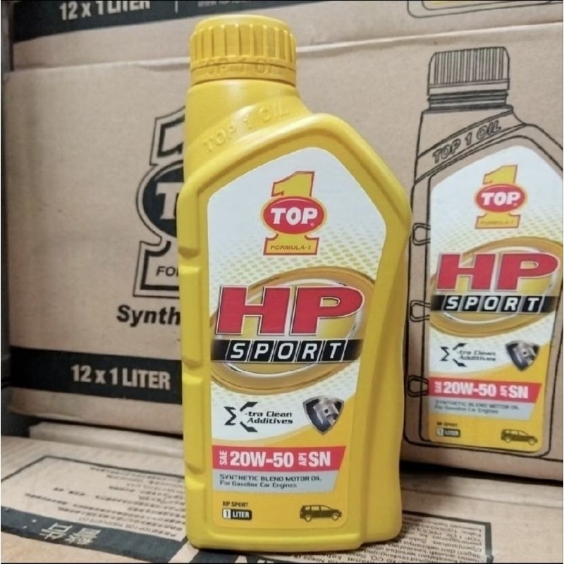 Jual OLI TOP 1 HP 1L 20W50 API SN | Shopee Indonesia