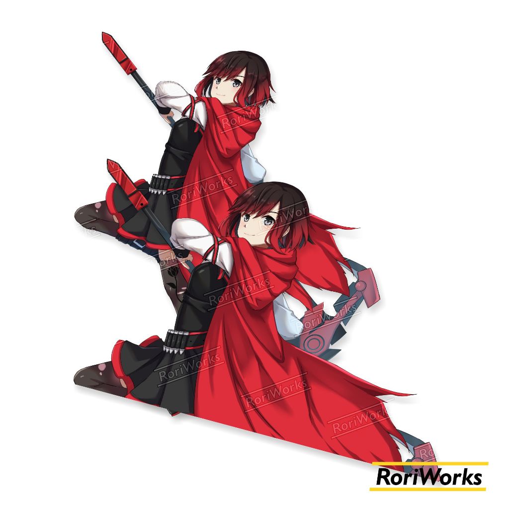 Jual Stiker Kiss cut - Ruby Rose | RWBY | Shopee Indonesia