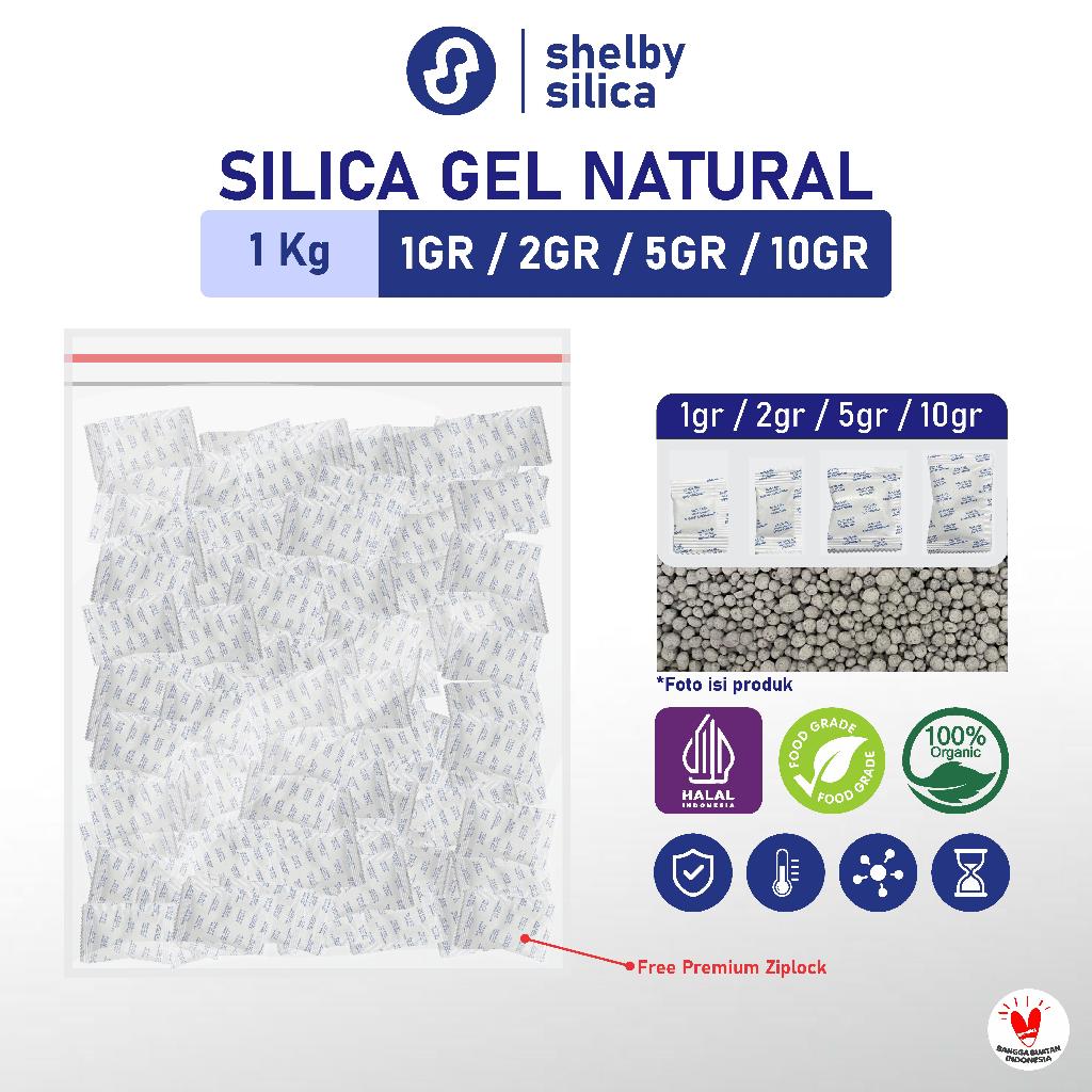 Jual Shelby Silica - Silica Gel Natural 1KG 1 Kg / FOOD GRADE Silica ...