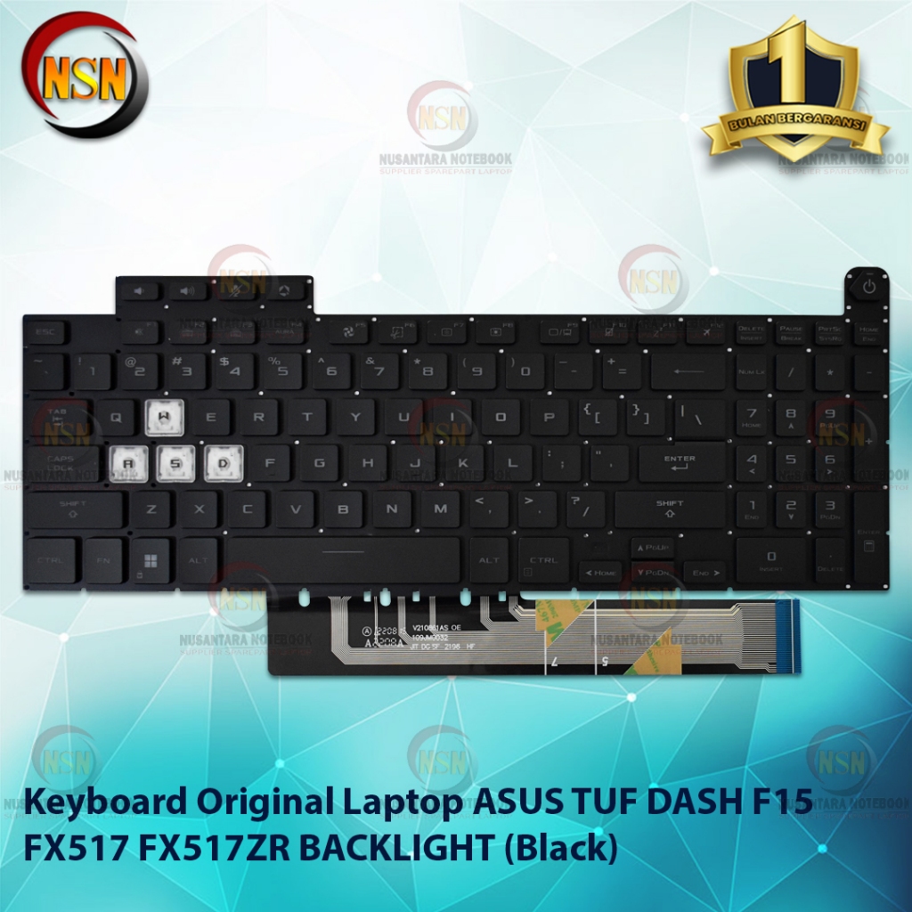Jual Keyboard Laptop Original for ASUS TUF DASH F15 FX517 FX517ZR ...