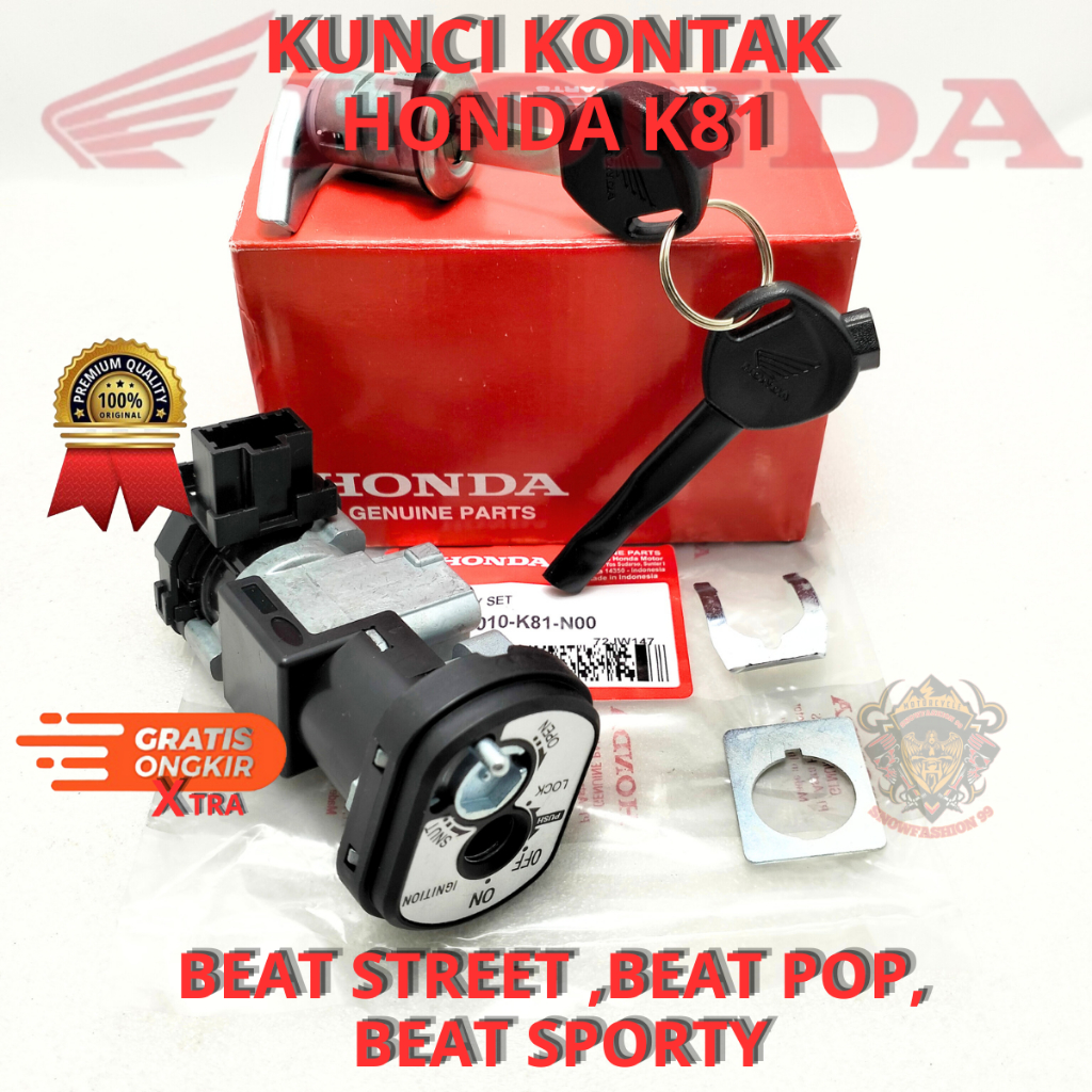 Jual KUNCI KONTAK SET K81 BEAT ESP,BEAT F1 NEW,BEAT STREET,BEAT POP ...
