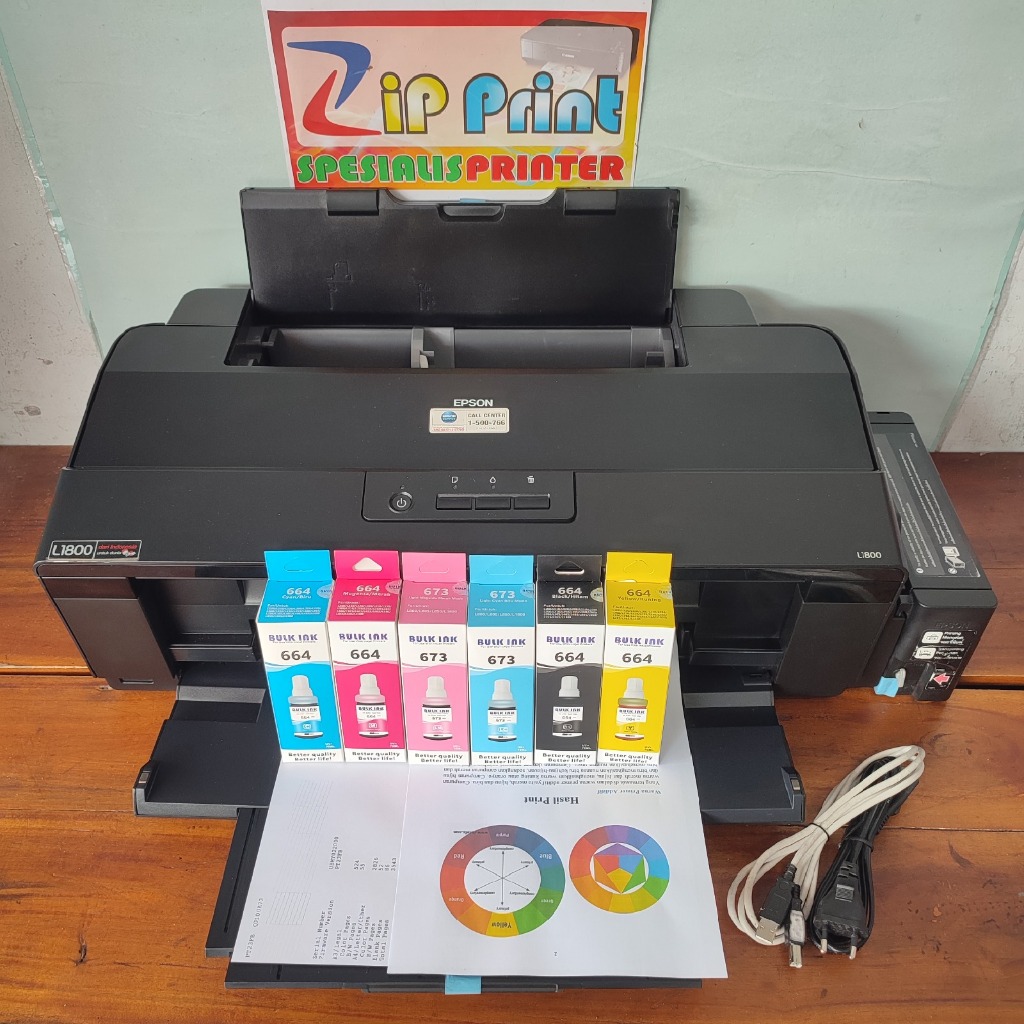 Jual Printer A3 Epson L1800 6Warna Normal | Shopee Indonesia