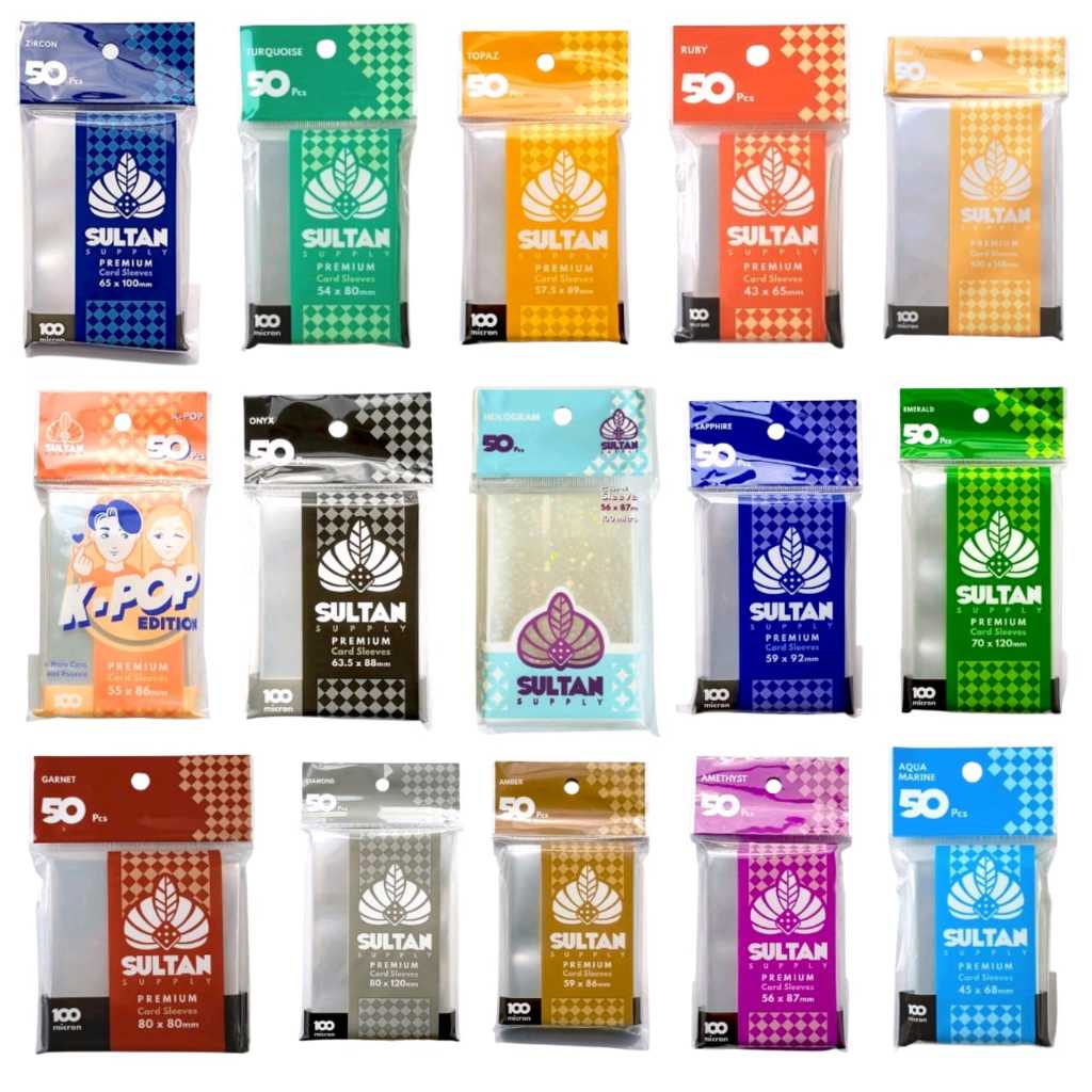 Jual Sultan Supply Card Sleeves 100Micron ( 1 Pack / 50 Pcs ) Pelindung ...