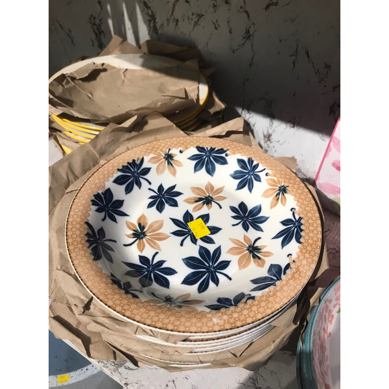 Jual 1798 / PIRING MARBLE JUMBO / TEGEL BATIK SIZE 30 CM DAN 22 CM ...