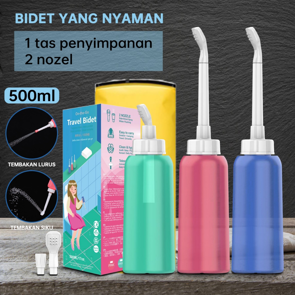 Jual Botol semprot portabel bidet 500ml penyemprot bidet perjalanan ...