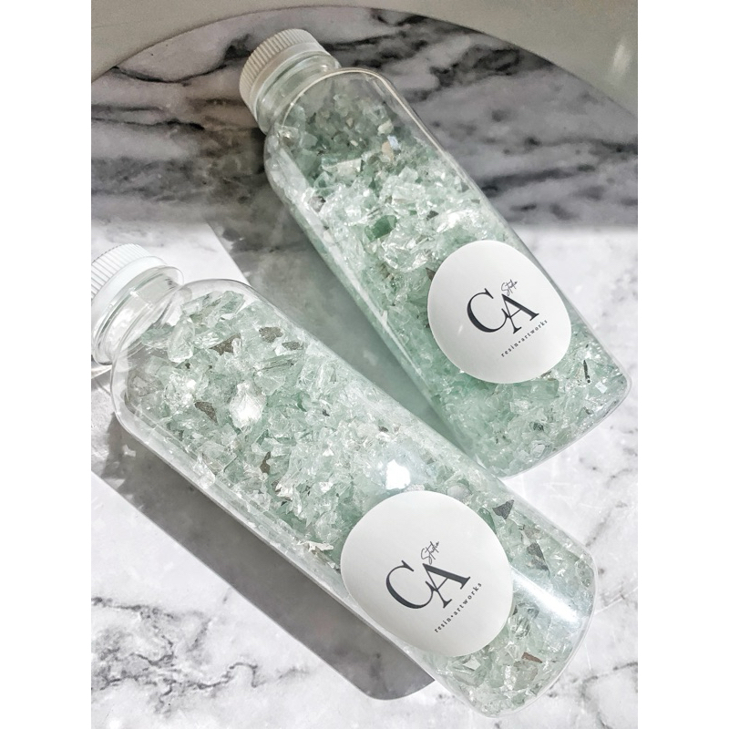 Jual Crystal Glass 300gr / Pecahan Kaca Untuk Kerajinan Resin Art ...