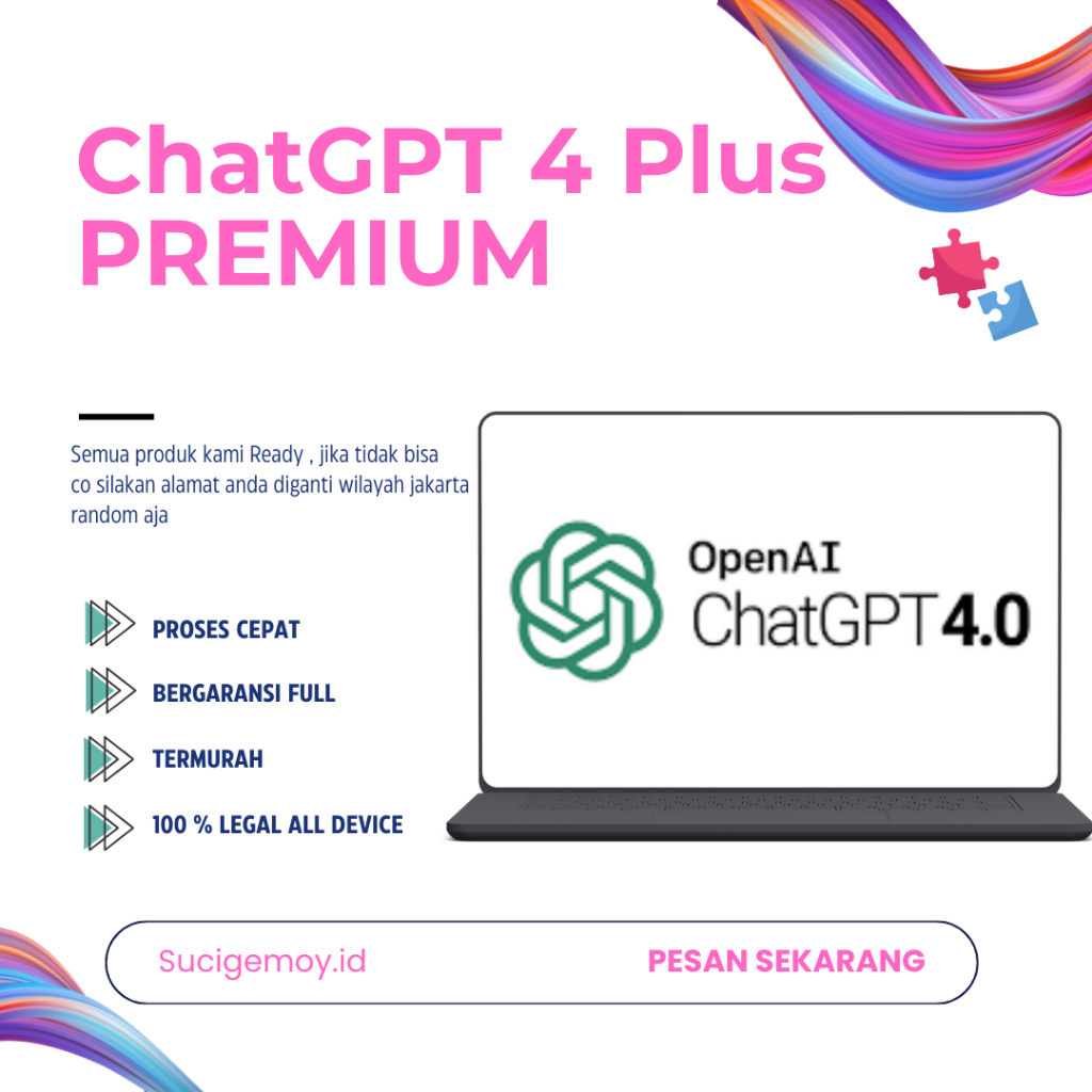 Jual ChatGPT 4 Plus Resmi OpenAI Bergaransi | Shopee Indonesia