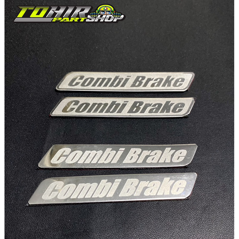 Jual Emblem Combi Brake Stainles (2pcs) | Shopee Indonesia