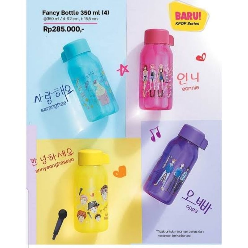 Jual Tupperware Fancy Bottle 350ml | Shopee Indonesia