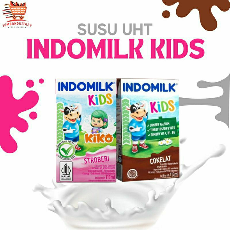Jual Indomilk Kids susu UHT 115ml | Shopee Indonesia