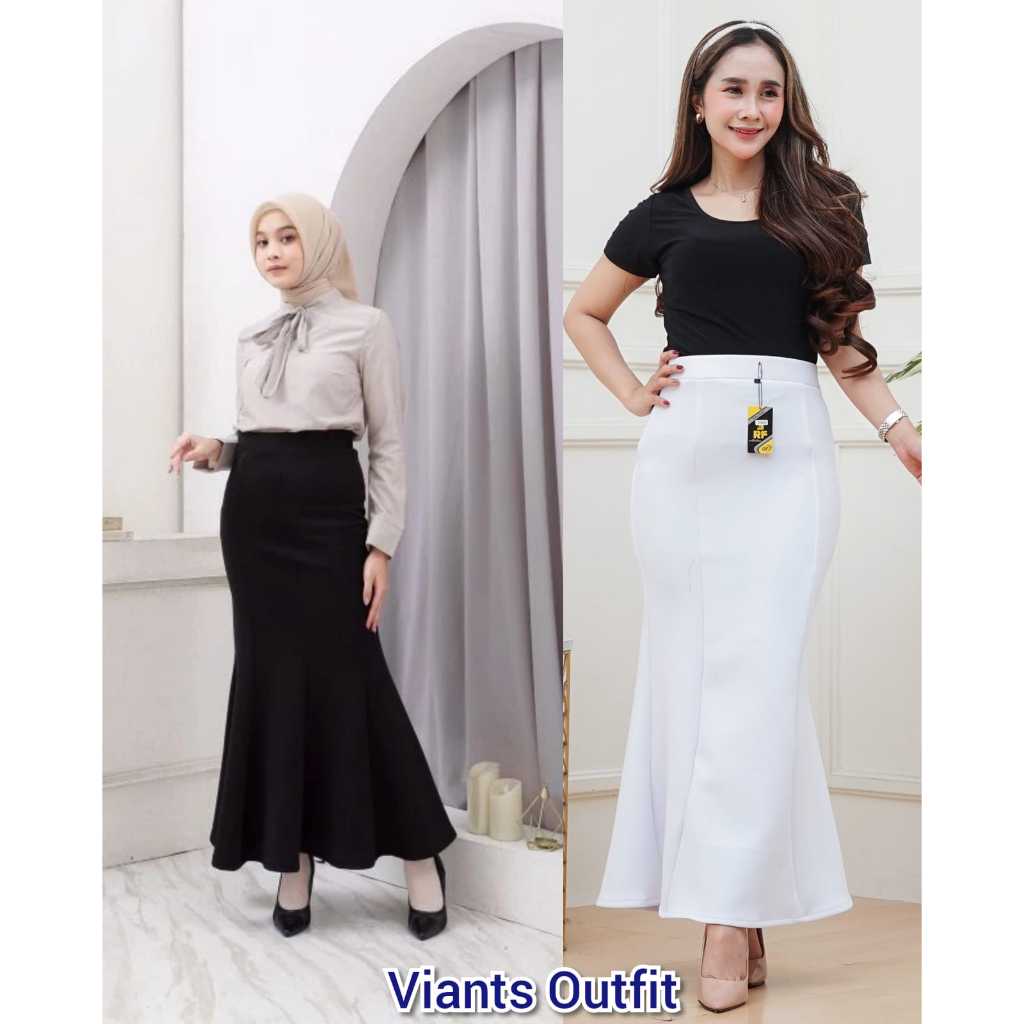 Jual Rok Mermaid Skirt Scuba Premium - Rok Lunar Skirt Bahan Scuba ...