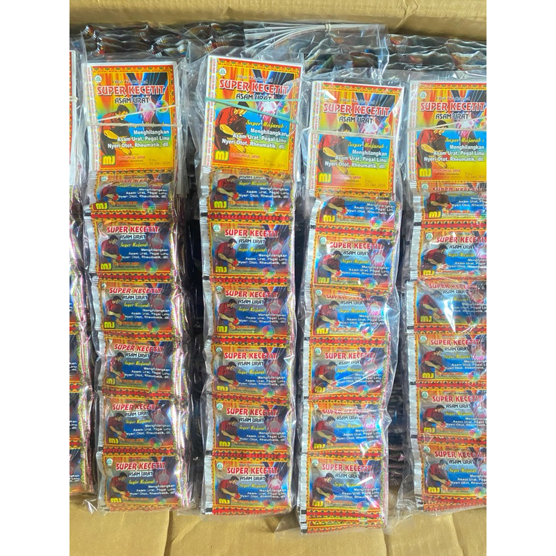 Jual SUPER KECETIT BIRU ( 1 Slop isi 5 renceng ) | Shopee Indonesia