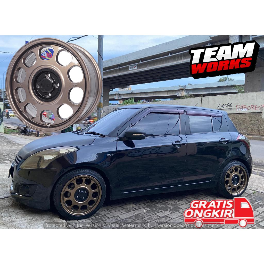 Jual VELG MOBIL SWIFT IGNIS SPLASH BALENO RING 17 HSR KLG47 BRONZE PELAG MODEL RETRO LOOK R17 ...