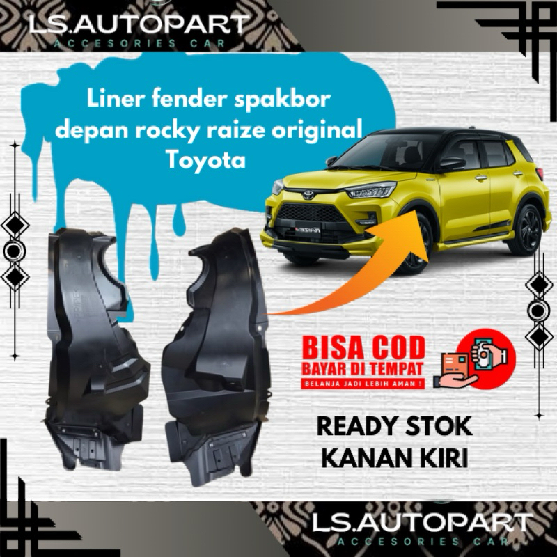 Jual liner fender ROCKY RAIZE spakbor depan ROCKY RAIZE original toyota ...