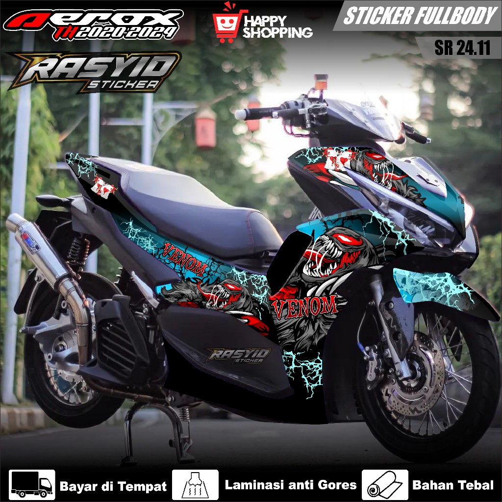Jual Sticker Decal Full Body Yamaha Aerox 155 New Connected 2020 2021 ...