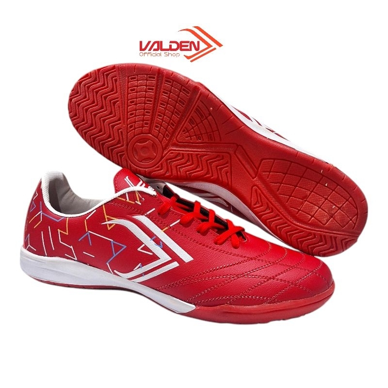 Jual Sepatu Futsal Mini Soccer Valden Graffis Full Merah | Shopee Indonesia
