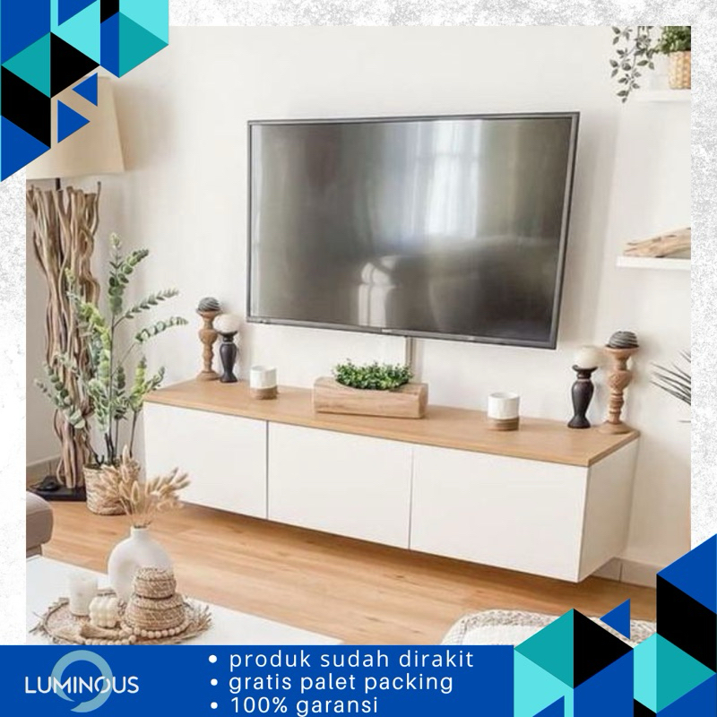 Jual Meja TV Minimalis Gantung Kaluna Rak Tv Meja Tv | Shopee Indonesia