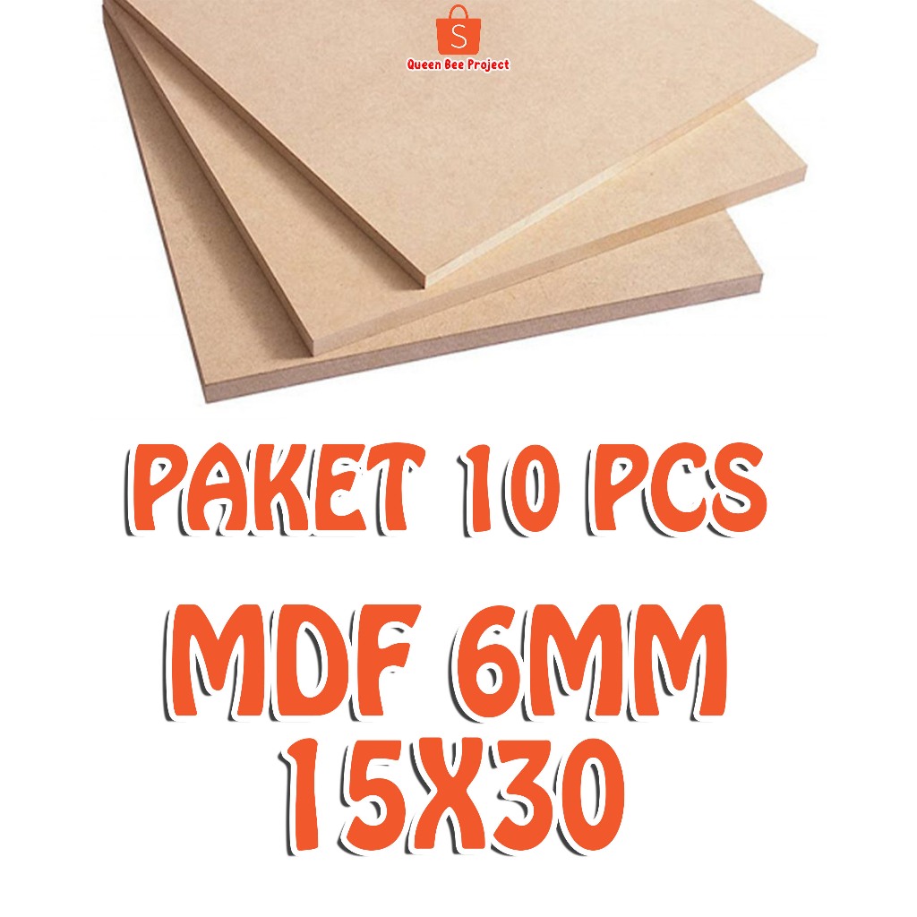 Jual PAPAN MDF PAKET ISI 10 PCS 15X30CM | Shopee Indonesia