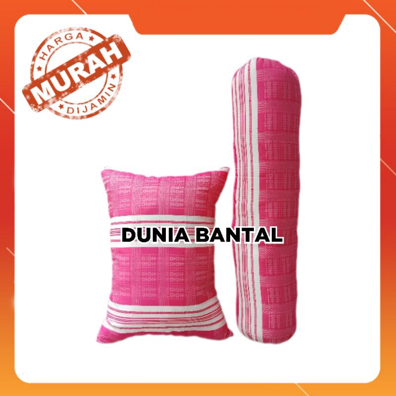 Jual SEPASANG Bantal + Guling Tidur Kapuk Asli Randu Premium Original ...