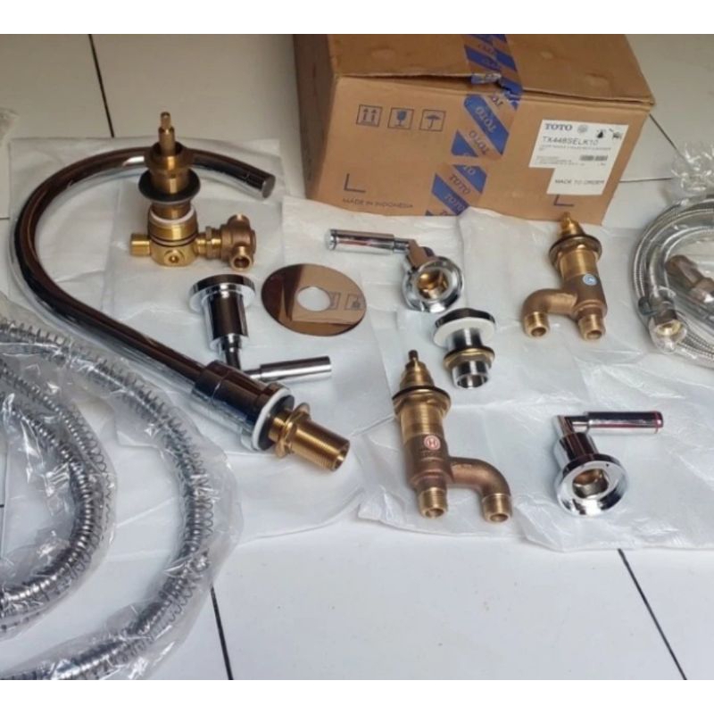 Jual Kran Toto Bath Tubh Mixer Tx 488 Selk 10/kran Whirlpoor 5 Holes Baru/ | Shopee Indonesia