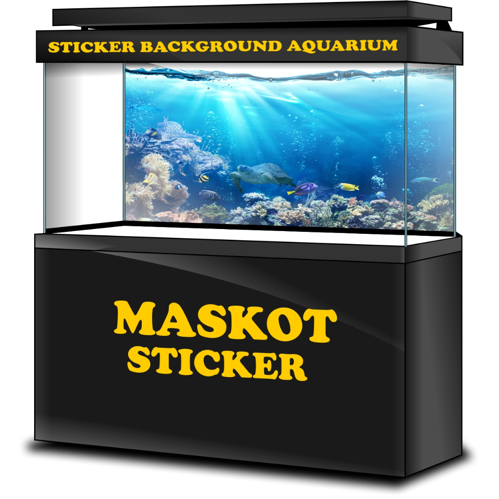 Jual STICKER AQUARIUM, STIKER AKUARIUM, AQUASCAPE, STIKER KACA AQUARIUM ...