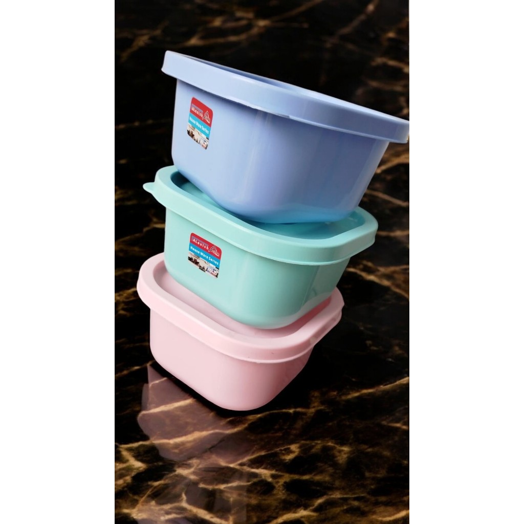 Jual Tempat sayur dan makanan portable bentuk kotak plus tutup | Shopee ...