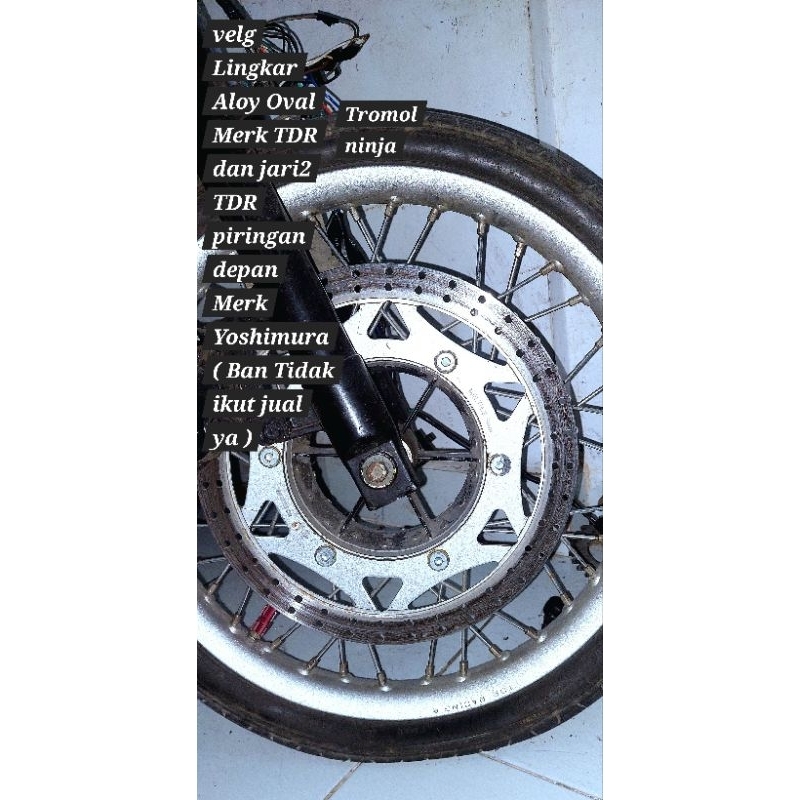 Jual Lingkar Aloy Oval Racing Merk TDR Depan ,BelakangJari2 TDRpiringan ...