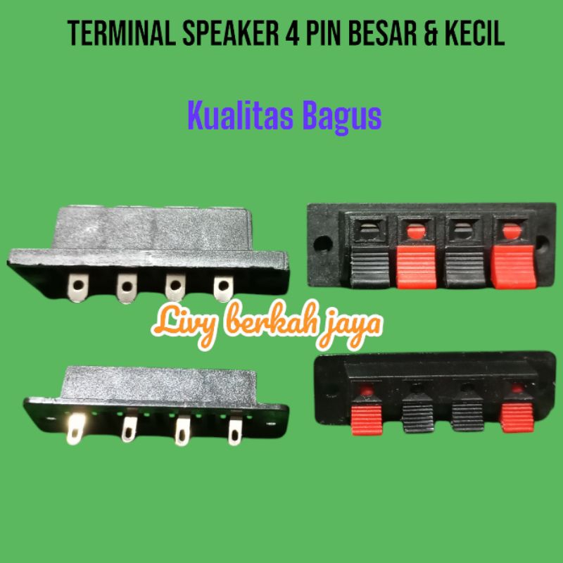 Jual Terminal Speaker 4 Pin Besar & kecil | Shopee Indonesia