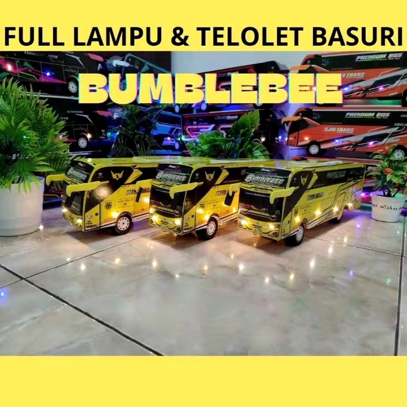 Jual Miniatur Bus Basuri telolet Full Led | Shopee Indonesia
