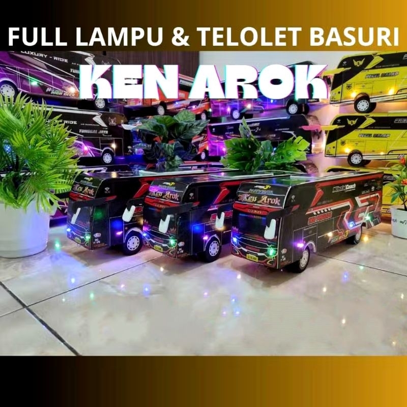 Jual Miniatur Bus Basuri Telolet Full Led | Shopee Indonesia