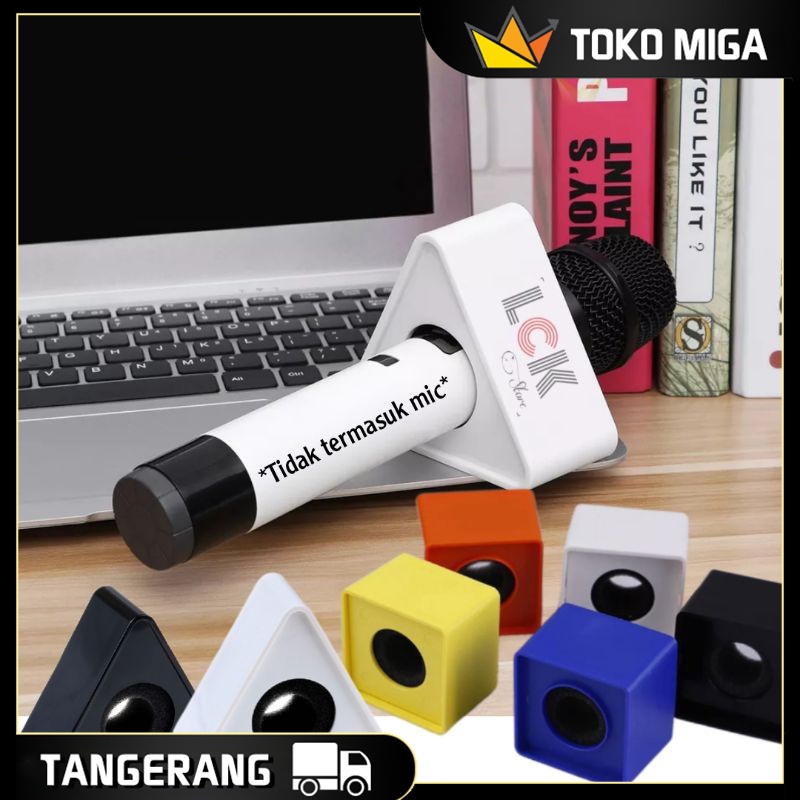 Jual Mic Holder/Mic Interview/Mic Flag Bahan ABC Untuk TV Conference ...