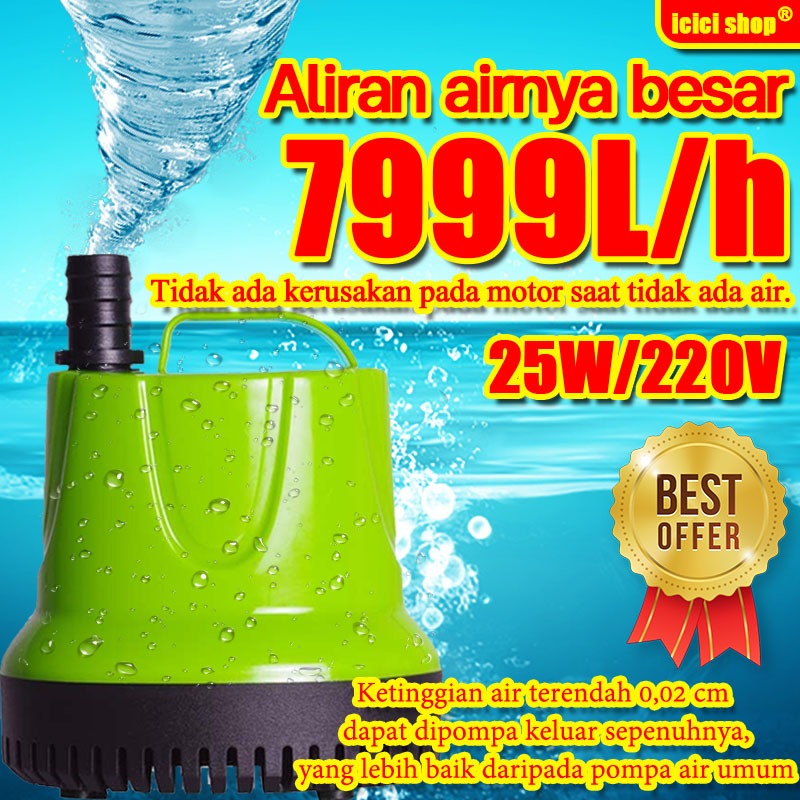 Jual 7999L/H Super Hisap Pompa Air 60 Tahun Tidak Buruk Pompa Air Celup ...