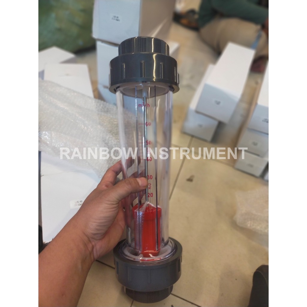Jual Flowmeter Rotameter 0,4 - 4 meter kubik perjam / Rotameter 1" inch ...