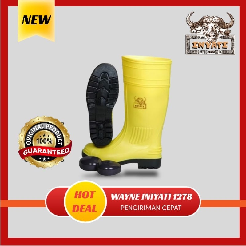 Jual Sepatu Safety Wayne Inyati 1278 Heavy Dutty- safety Gumboots ...