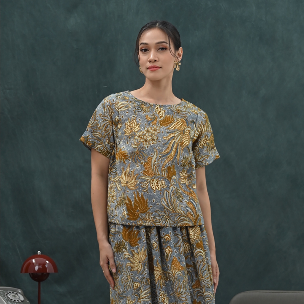 Jual NONA RARA - Libra Solo T3601, Baju kerja blouse batik wanita ...