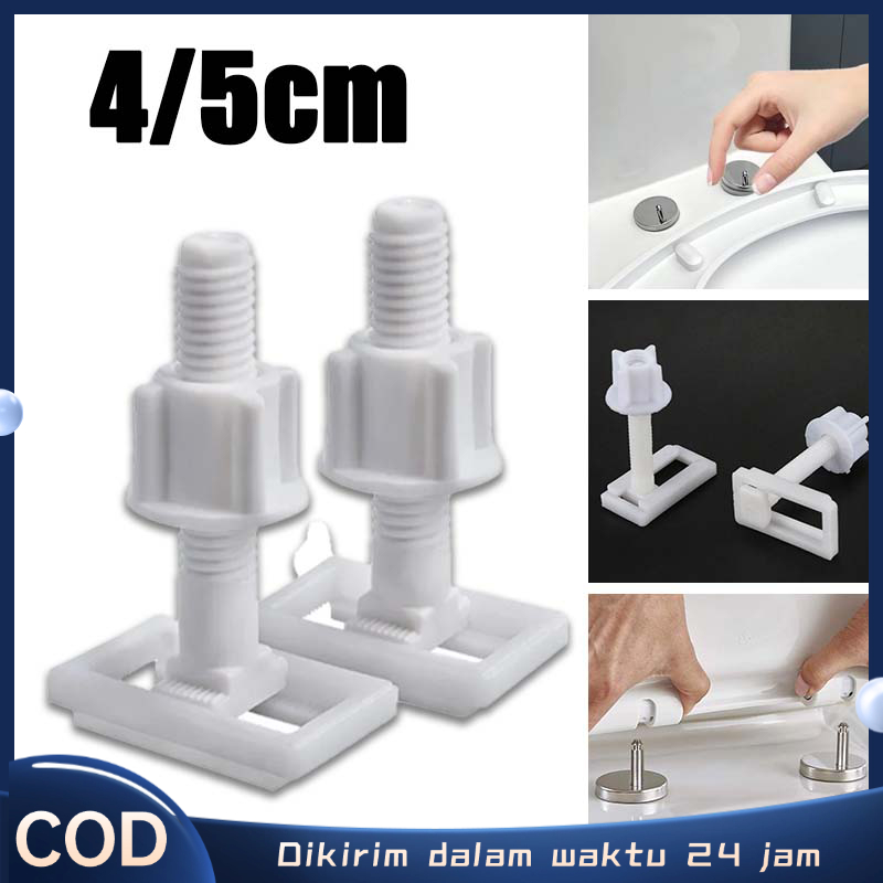 Jual 2 Pcs Baut Kloset Skrup Kloset Duduk Baut Engsel Tutup Closet ...