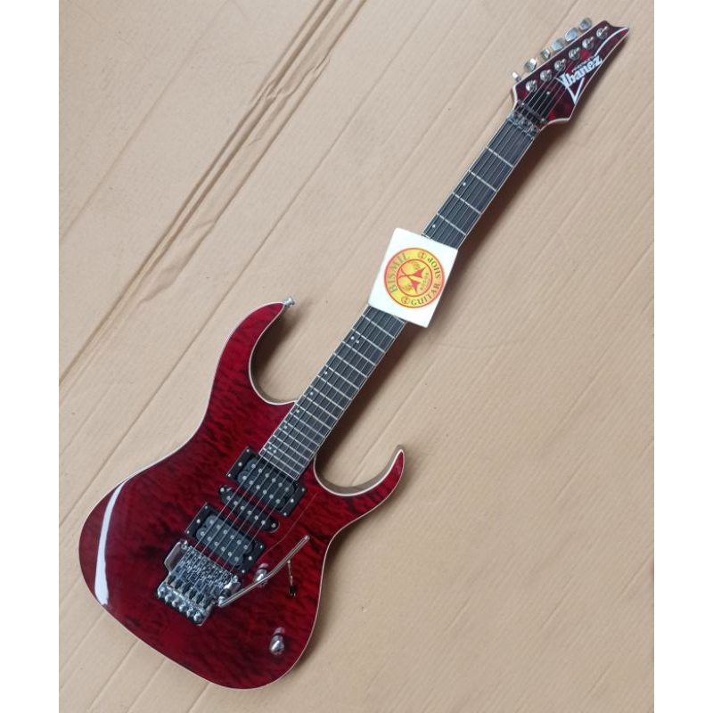 Jual Gitar IBANEZ PREMIUM Red Flam Baru | Shopee Indonesia