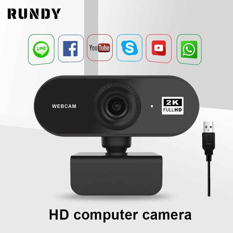 Jual RUNDY [COD] Webcam Panggilan Video Full HD 1440P 2K Untuk PC ...