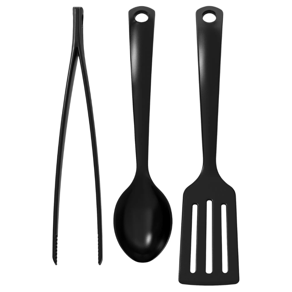 Jual Perkakas dapur, Peralatan masak, set isi 3, hitam | Shopee Indonesia