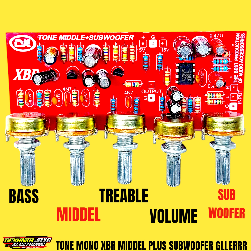 Jual Tone control mono XBR Plus middle plus subwofer | Shopee Indonesia