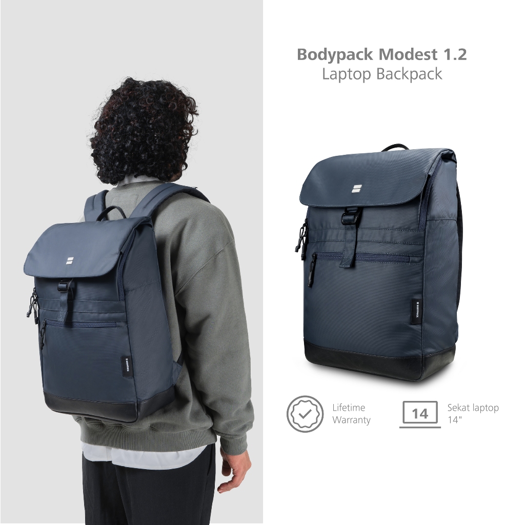 Jual Bodypack Modest 1.2 Laptop Backpack 15 Inch Tas Ransel Kerja ...