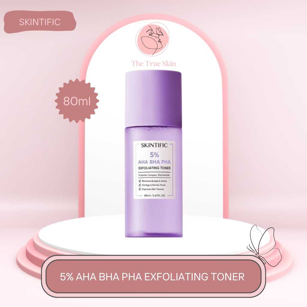 Jual SKINTIFIC - 5% Aha Bha Pha Exfoliating Toner 80ml | Shopee Indonesia